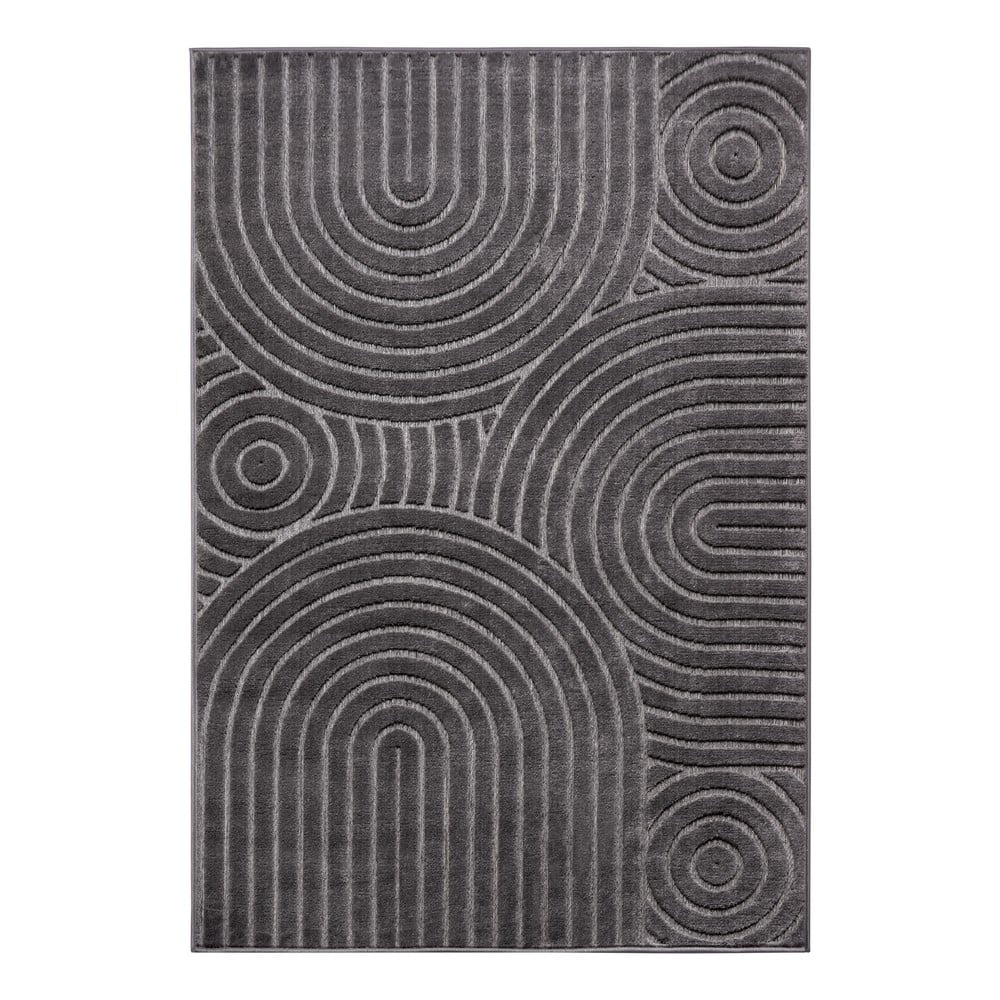 Kilimas antracito spalvos 57x90 cm Iconic Wave – Hanse Home | Bonami