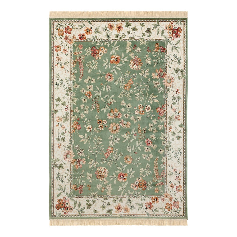 Iš viskozės kilimas žalios spalvos/kreminės spalvos 95x140 cm Oriental ...